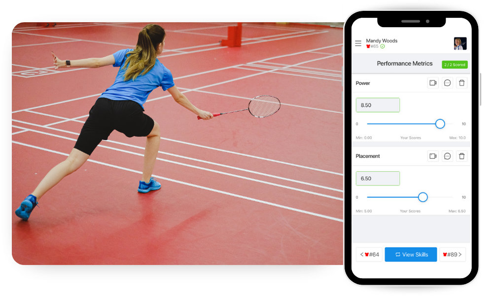 Badminton Evaluation App for Tryouts & Player Assessments - SkillShark ...