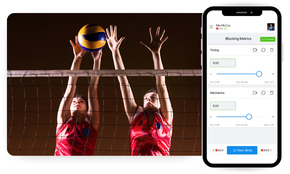 Volleyball Evaluation App for Tryouts & Player Assessments - SkillShark ...